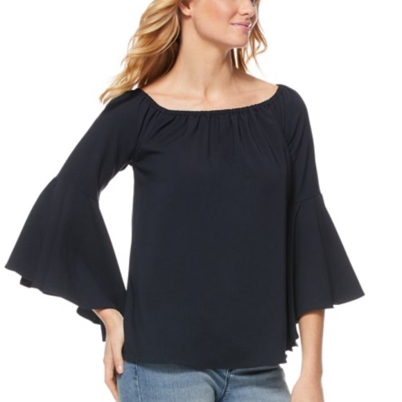 Scoop NYC | Tops | Scoop Nyc Scoop Off The Shoulder Flare Arms Blouse ...